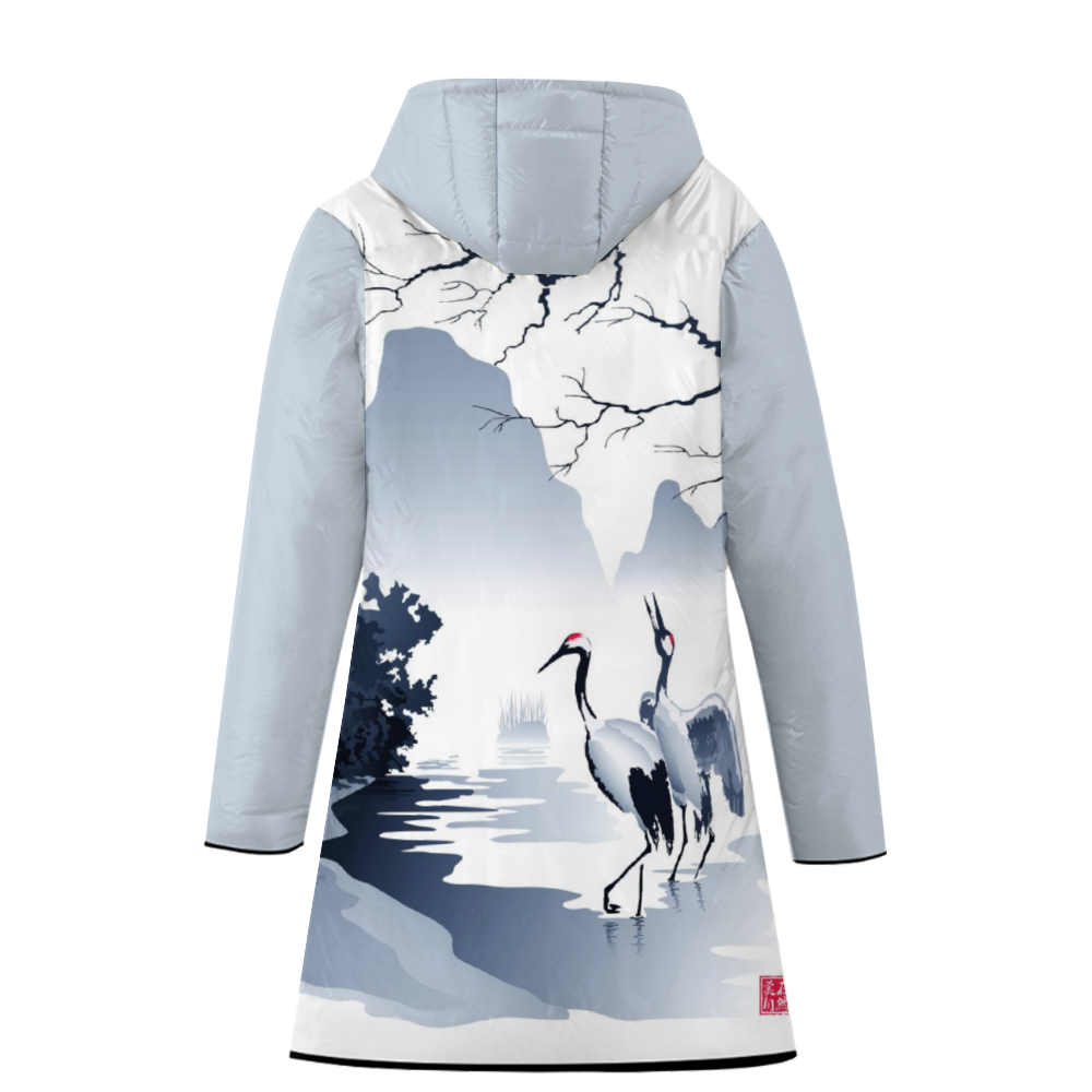 Japanese Cranes Waterproof Jacket – Holodeck Design
